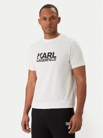 Karl Lagerfeld T-Shirt 755780 500235 Wei&szlig; Regular Fit