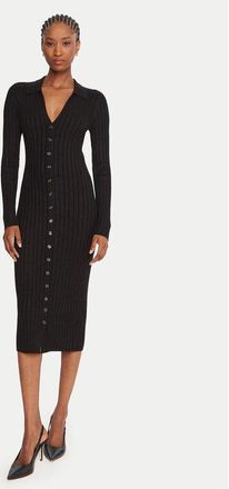Guess Strickkleid W5BK60 Z2YJ2 Schwarz Slim Fit