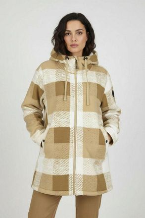 Icepeak Fleecejacke ICEPEAK PAPAIKOU mit Kapuze und Kordelz&uuml;gen, lockere Passform, mit regulierbarem Saum