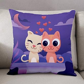 Bonamaison Le Jardin du Lin Zierkissenh&uuml;llen, Mehrfarbig, 45x45