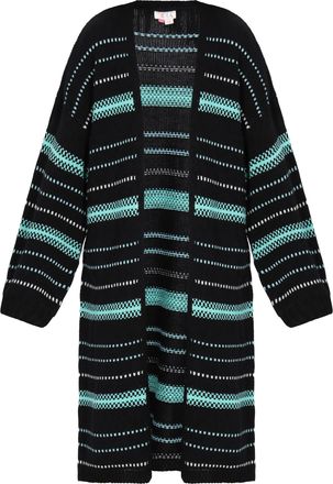 Izia Strickjacke Frauen schwarz aqua