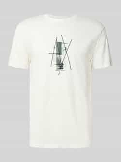 A|X Armani Exchange T-Shirt mit Label-Motiv-Print
