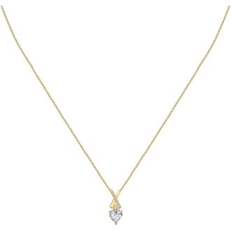 Cleor Collier en Plaqu&eacute; or et zircon