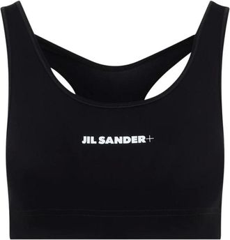 Jil Sander Femme, Tops, Noir, Taille: 36 FR Stretch Jersey Sports Bra