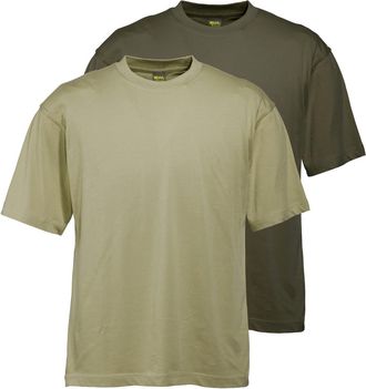 Wald & Forst T-Shirts 2er-Pack Schilf + Oliv 3XL