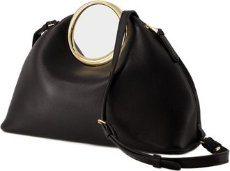 Jacquemus Le Calino Lambskin Leather Shoulder Bag - Black