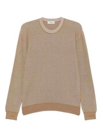 PIACENZA 1733 Rundhalspullover - Hellbeige