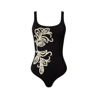 Twinset Femme, Maillots de bain, Noir, Taille: 38 FR Maillot de bain une pi&egrave;ce avec armatures et broderie