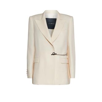 John Richmond Einreihiger Blazer mit Schmuckverschluss - - Jackets - Damen - Beige - L