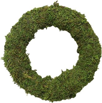 TOPBATHY Selbstgemacht Mooskranz Rattankranzring Aus Nat&uuml;rlichem Moos Und Rattan 20cm Selbstgemacht Weihnachtskranz Zubeh&ouml;r F&uuml;r Heim Und Feiertagsdekoration