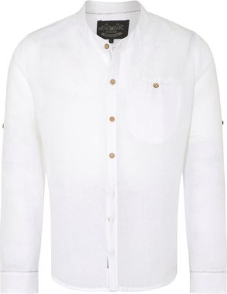 hangOwear Herren Stehkragenhemd Jeff wei&szlig; XL