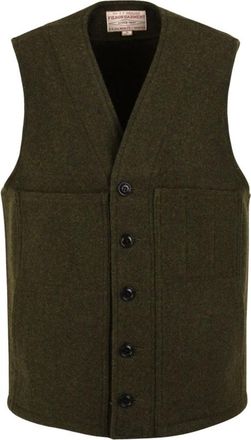 Filson Mackinaw Wool Vest - Homme - Vestes - Vert - Taille: S