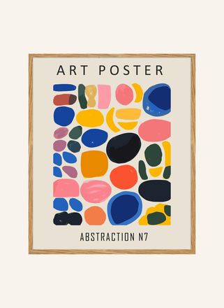 Liv Corday Wandbild Kunstplakat Mit Rahmen weiss