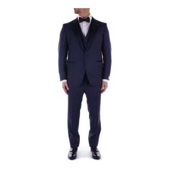 Tagliatore Single Breasted Suits - - Suits - Herren - Blau - XL