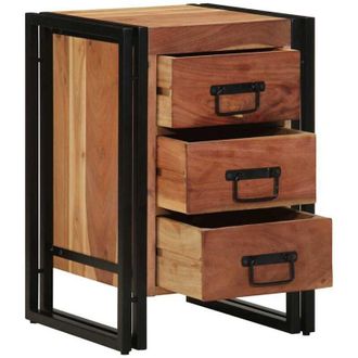 vidaXL Nachttisch 40x40x59 cm Massivholz Akazie - Vidaxl