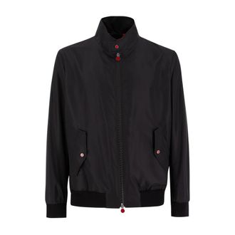 Kiton Klassische Leichte Rei&szlig;verschlussjacke - - Jackets - Herren - Schwarzk - 2XL