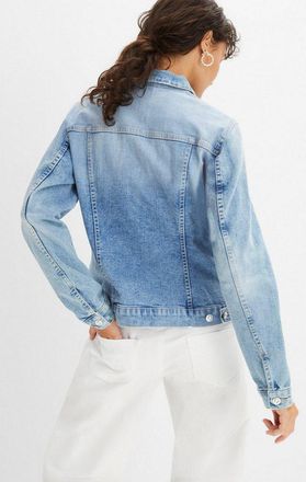 Bonprix Jeansjacke in klassischer Form und mit hochwertigen Glitzersteinen