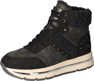 Mustang Jeans Mustang Damen 1498-601 Sneaker, schwarz/grau, 40 EU