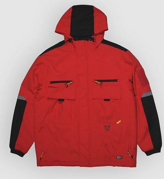 Salty Crew Pilot Jacke washed red