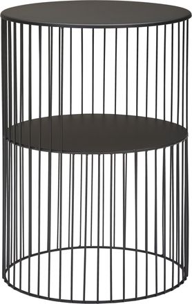 Landscape Beistelltisch, Schwarz, Metall, rund, Rundrohr, rund, 39x55x39 cm, Bsci, Wohnzimmer, Wohnzimmertische, Beistelltische, Beistelltische Metall