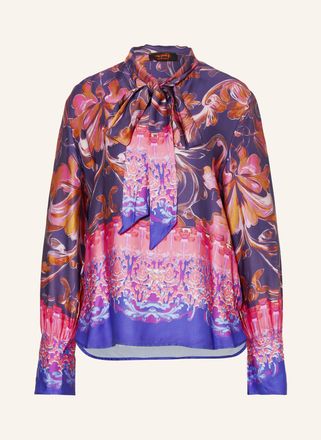 Miss Goodlife Miss Goodlife Blusenshirt Aus Satin Mit Schluppe blau