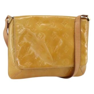 Louis Vuitton Sac bandouli&egrave;re en cuir verni Pre-owned - Femme - Pre-owned - Beige - Taille: ONE Size