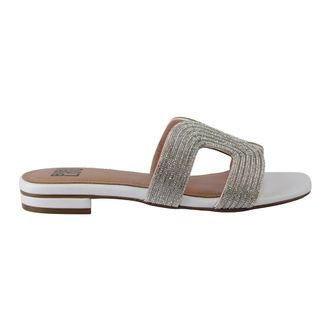 Bibi Lou Wei&szlig;e Swarovski Ciabatta Sandalen - - Shoes - Damen - Wei&szlig; - 36 EU