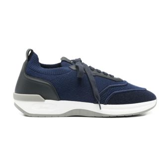 Brioni Lace-Up Panelled Sneakers - - Shoes - Herren - Blau - 45 EU