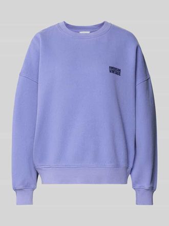 American Vintage Sweatshirt mit Label-Print Modell PLIZZY