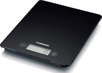 Melissa 16310231 elektrische Design K&uuml;chenwaage batteriebetrieben mit LCD Display, schwarz