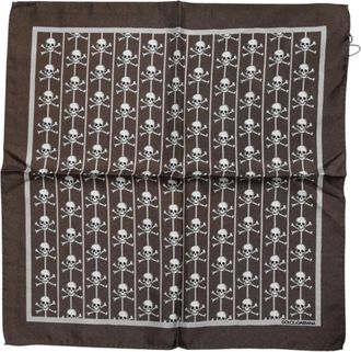 Dolce & Gabbana Homme, Accessoires, Brun, Taille: ONE Size Carr&eacute;s de soie