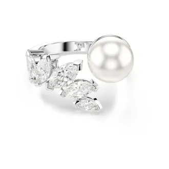 Swarovski Femme, Accessoires, Gris, Taille: 50 MM Bague Ouverte Mesmera