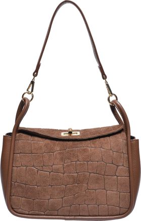 Anna Luchini Braun Rindsledertasche