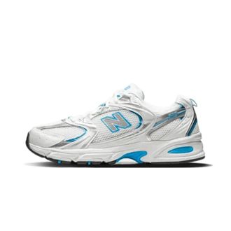 New Balance Homme, Chaussures, Blanc, Taille: 37 1/2 EU Baskets R&eacute;tro Blanc Ciel Bleu