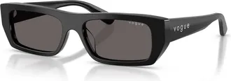 Vogue Eyewear Vogue, unisex, Accessoires, Noir, Taille: 53 MM Lunettes de soleil rectangulaires