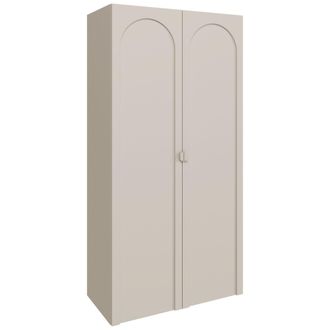 Selsey Zweit&uuml;riger Kleiderschrank - Kaschmir, 100 cm - Eleganter Kleiderschrank f&uuml;r Schlafzimmer oder Kinderzimmer, minimalistisches Design mit bogenf&ouml;rmiger
