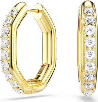 Swarovski Femme, Accessoires, Jaune, Taille: ONE Size Dextera Hoop Earrings