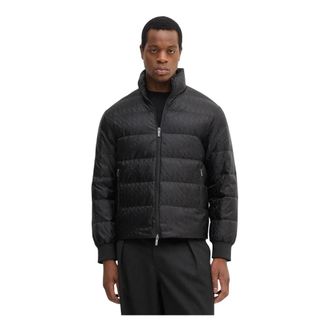 A|X Armani Exchange Tone On Tone Allover Logo Puffer Jacket - - Jackets - Herren - Schwarzk - XL