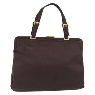 Prada Pre-owned Vintage Satin Tote Bag - - Pre-owned - Damen - Braun - ONE SIZE