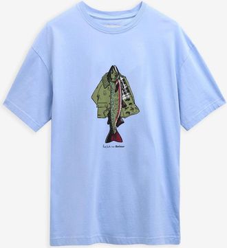 Barbour Paul Smith loves Barbour T-Shirt mit Motiv-Print in