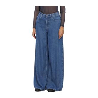 Moss Copenhagen Rue Weite Hose - - Jeans - Damen - Blau - S