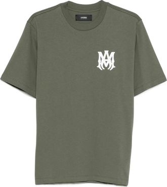 Amiri Homme, Tops, Vert, Taille: S T-shirt &agrave; col rond avec logo imprim&eacute;