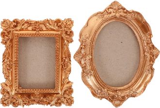 Amosfun Bilderrahmen, magnetisch, Vintage, Kunstharz, Mini-Rahmen, magnetisch, f&uuml;r K&uuml;hlschrank, dekorative Pr&auml;sentationen, f&uuml;r Fotos, Notizen und Erinnerungen