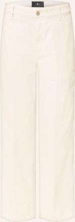 7 For All Mankind Straight Jeans Stovepipe weiss