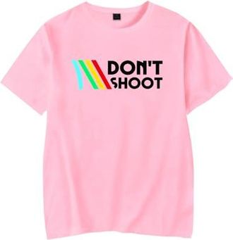 Generic Arc Raiders Dont Shoot T-shirt unisexe d&eacute;contract&eacute; col rond &agrave; manches courtes, rose, 4XL