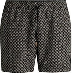 BOSS Hommes Vibe Short de Bain imprimé avec Badge logoté