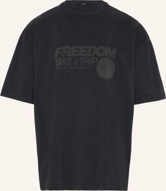 7 For All Mankind Knitted S/S Graphic Tee schwarz