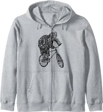Seembo Turtle Cycling Biker Lustiges Biker Reptilienfahrrad Kapuzenjacke