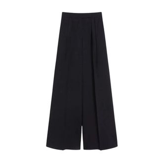 Max Mara Secolo Weite Hose - - Trousers - Damen - Blau - S