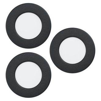 Eglo connect.z Lot de 3 spots LED connect&eacute;s Fueva 6-Z, &Oslash; 8,6 cm, lampe encastr&eacute;e ZigBee pour salle de bains, app et commande vocale Alexa, RGB, blanc chaud